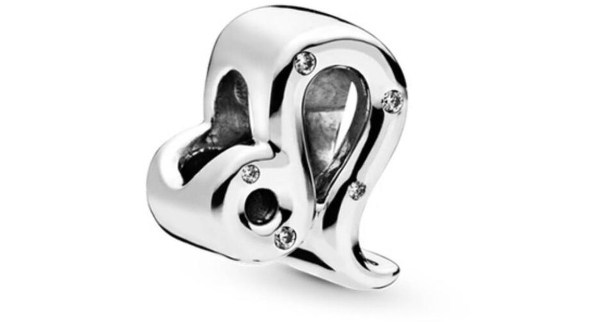 PANDORA Ladies Sparkling Leo Zodiac Charm in White | Lyst UK