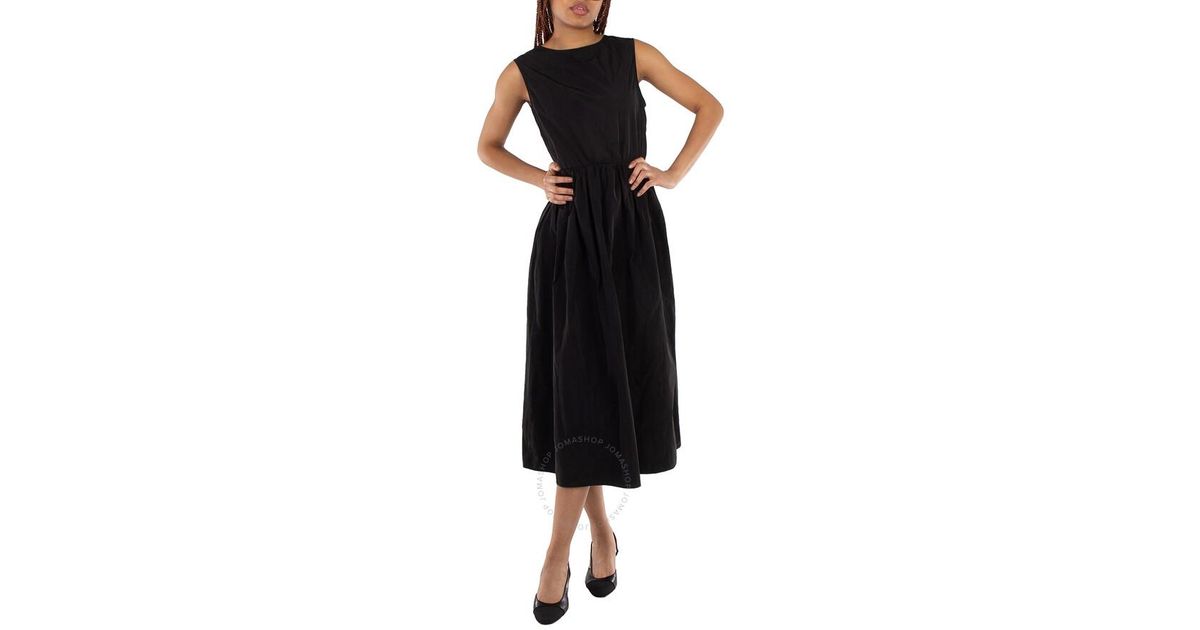 Bally Sleeveless Duchess Midi Dress, Brand Size 40 (Us in Black | Lyst