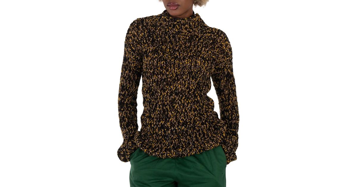 Moncler Genius Knit Mock Turtleneck Sweater in Brown | Lyst