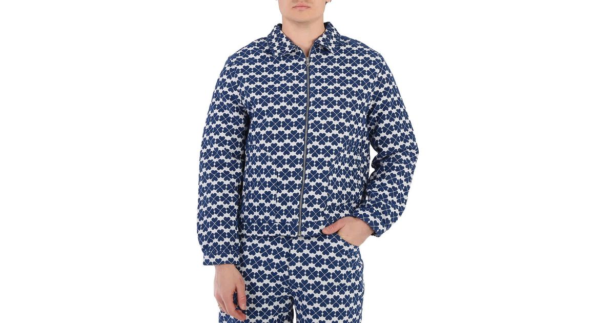 Arte Antwerp Trevo Allover Jacket in Blue for Men | Lyst