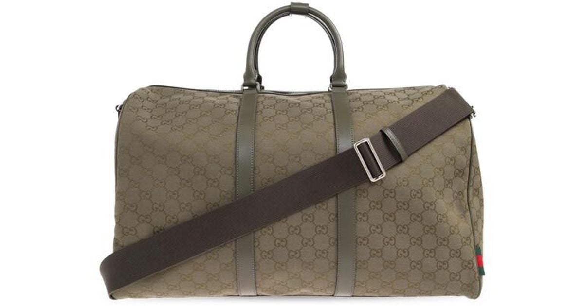 Gucci Carry-On Bag With Gg Pattern in Grey for Men | Lyst Canada