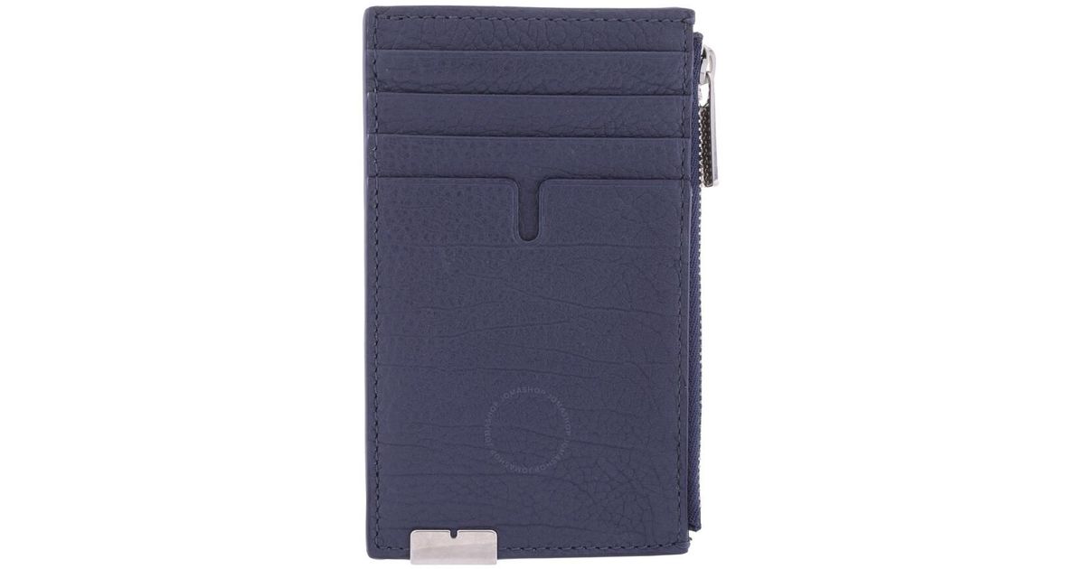 Burberry Alwyn Zippered Card Case in Blue for Men | Lyst UK