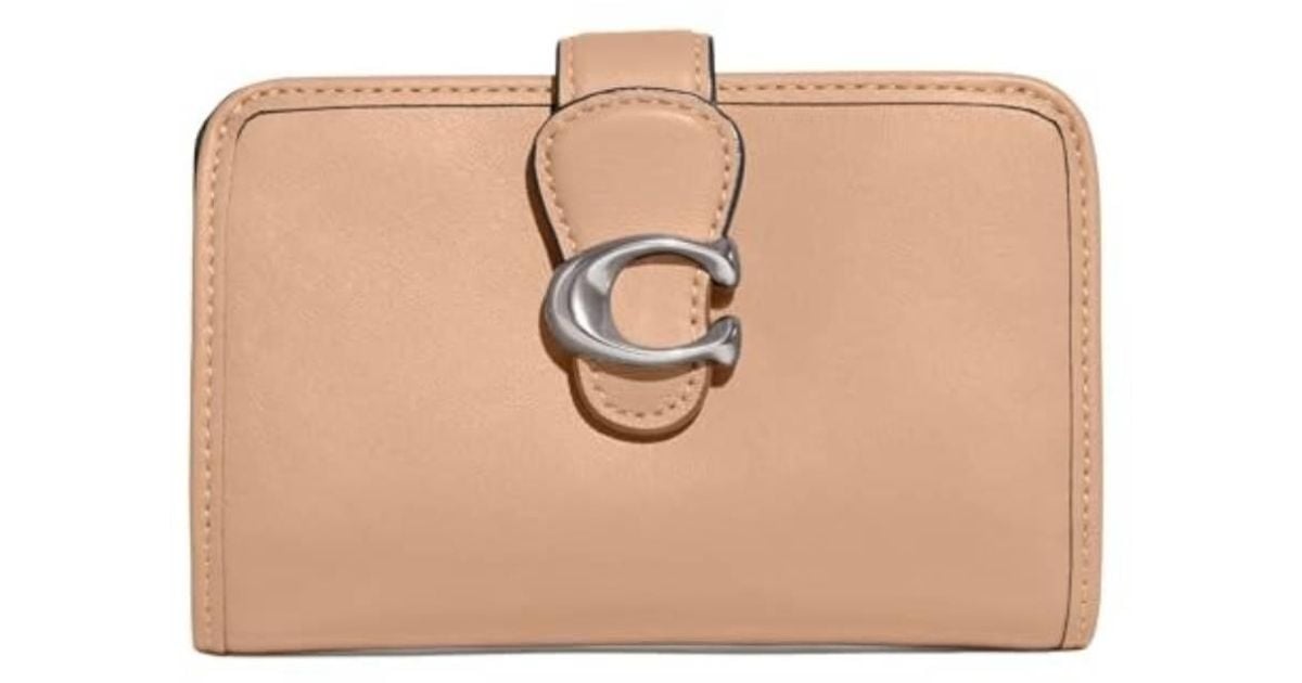 COACH Ladies Tabby Medium Wallet in Natural | Lyst UK