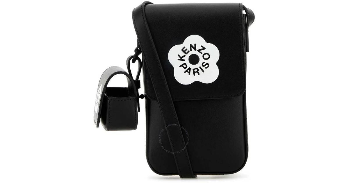KENZO Fold-Over Top Crossbody Bag in Black for Men | Lyst