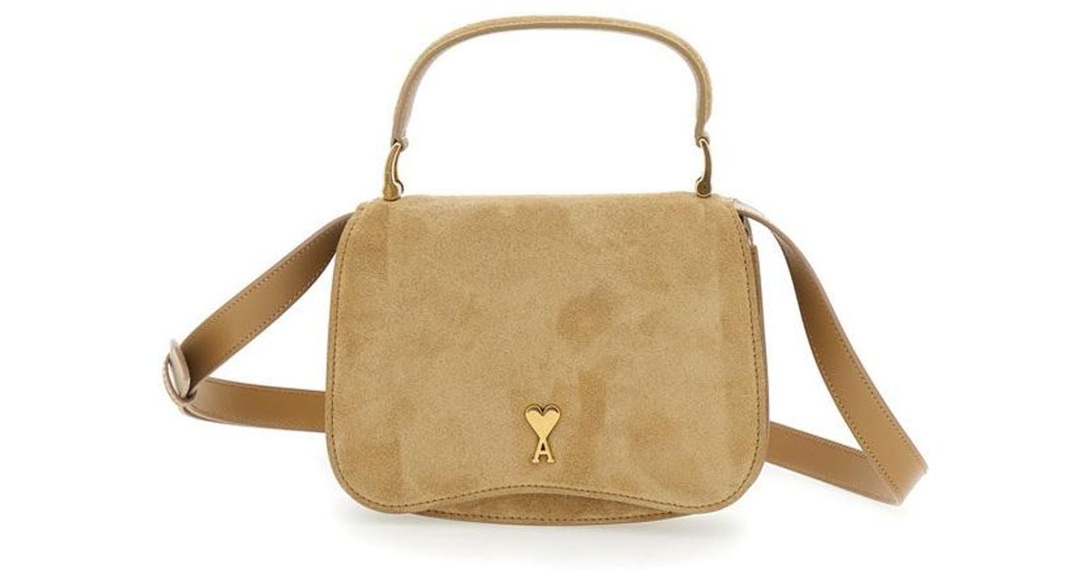 Ami Paris Paris Handbag With Adc Patch On The Front And Adjustable ...