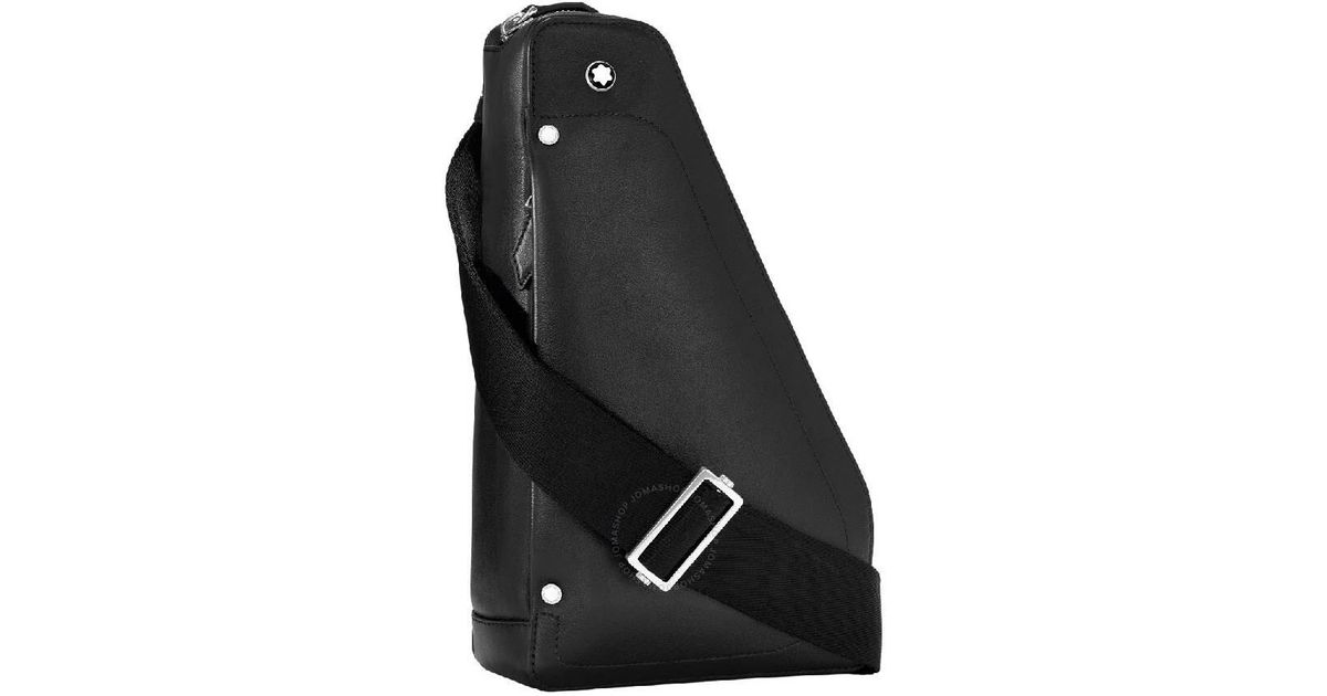 Montblanc Star Detailed Sling Bag in Black | Lyst Canada