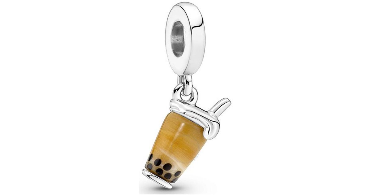 PANDORA Ladies Sterling Murano Glass Bubble Tea Dangle Charm in ...
