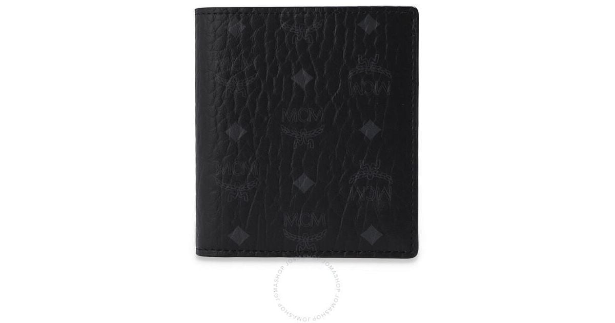 MCM Bifold Card Wallet in Black | Lyst