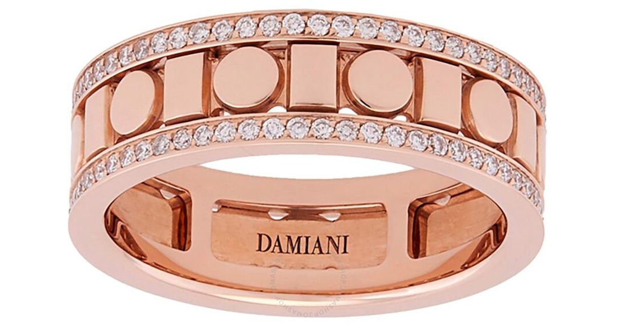 Damiani Belle Epoque Reel Rose 0.37 Ct Diamond Ring, Size 11 in Pink | Lyst