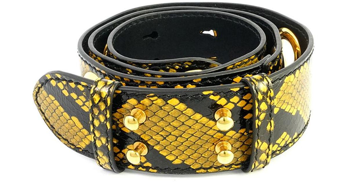 Burberry Ladies Amber Croco-Embossed Leather Bag Strap | Lyst