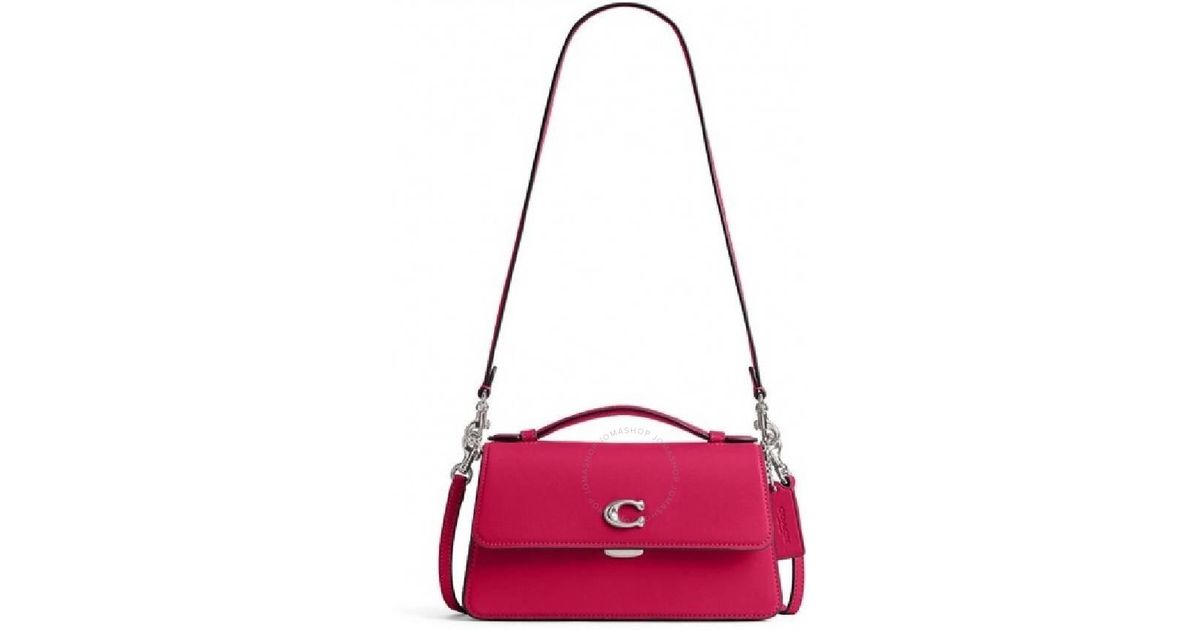 COACH Juno Bag Shoulder Bag in Red | Lyst