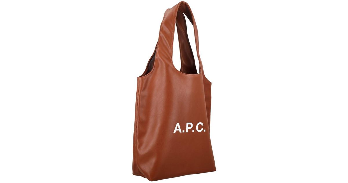 A.P.C. Ninon Tote Bag in Brown | Lyst UK