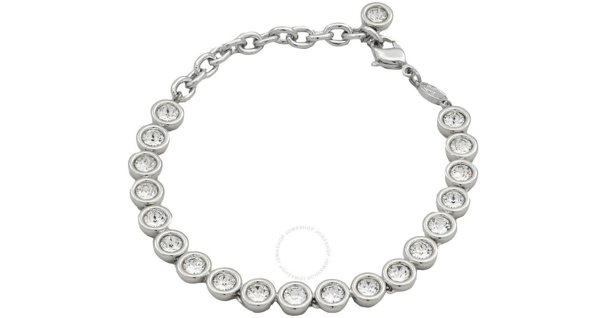 Swarovski Rhodium Plated Imber Tennis Bracelet in Metallic | Lyst