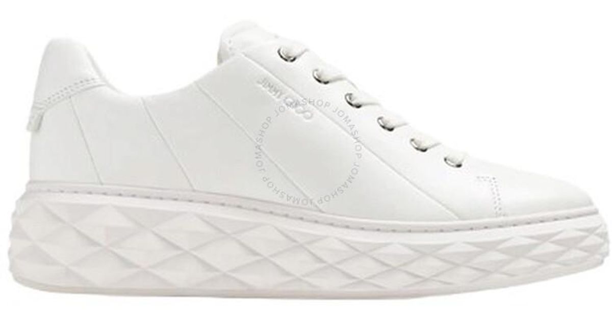 Jimmy Choo Diamond Light Maxi Sneakers, Brand Size 39 Us in White | Lyst UK