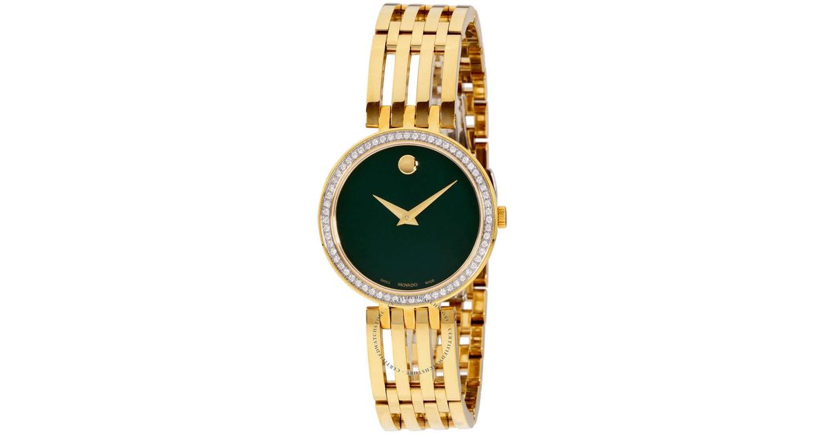Movado Esperanza Quartz Diamond Green Dial Ladies Watch | Lyst Movado Esperanza Quartz Diamond Green Dial Ladies Watch | Lyst
