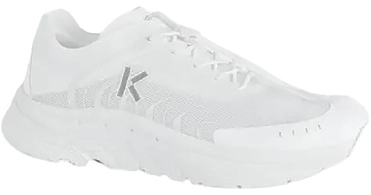 KENZO Reflective Details Low Top Sneakers, Brand Size 41 (Us in White ...