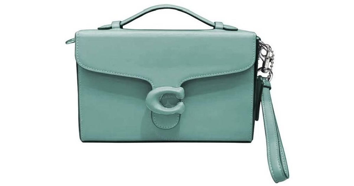 COACH Tabby Box Leather Crossbody Bag in Green | Lyst