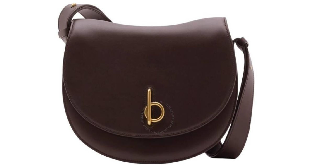 Burberry Adjustable Leather Strap Crossbody Bag in Brown | Lyst