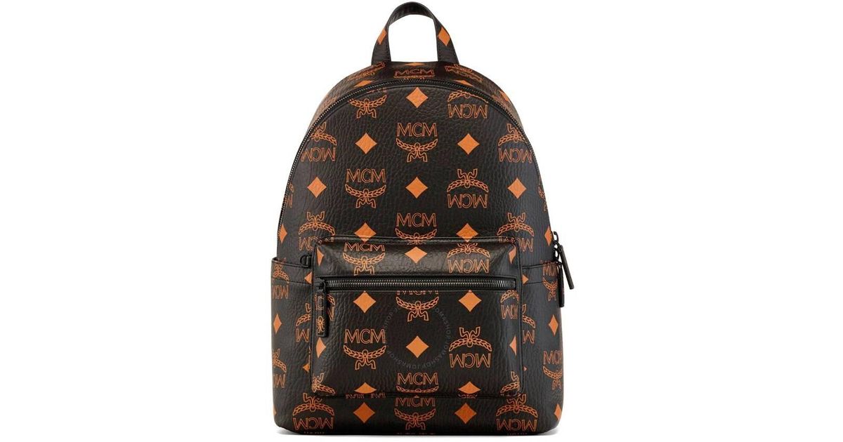 MCM Medium Stark Logo Backpack in Black | Lyst Canada