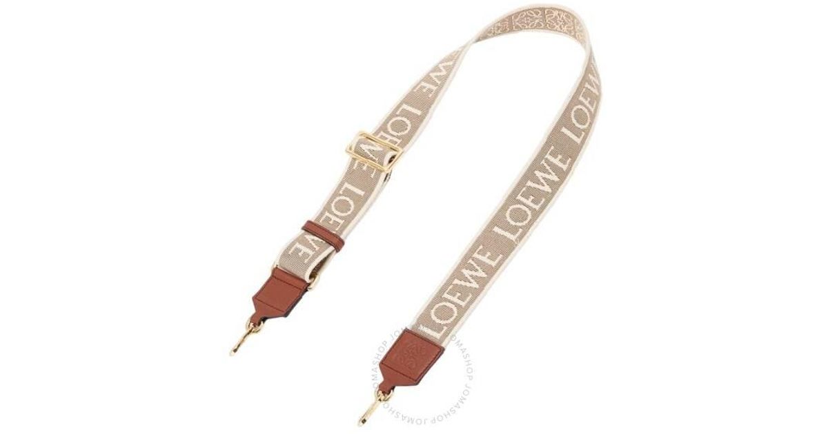Loewe Strap With Anagram Pattern in Metallic | Lyst