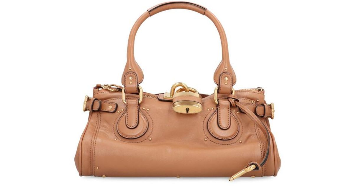 Chloé Chlo Camel Leather Paddington Shoulder Bag in Brown | Lyst