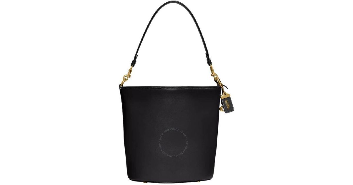 COACH Dakota Leather Bucket Bag in Black | Lyst
