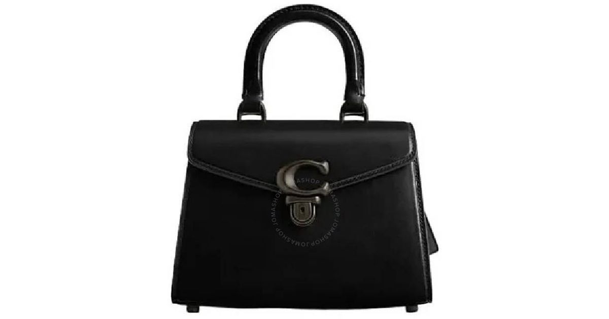 COACH Sammy 21 Top Handle Crossbody Bag in Black | Lyst