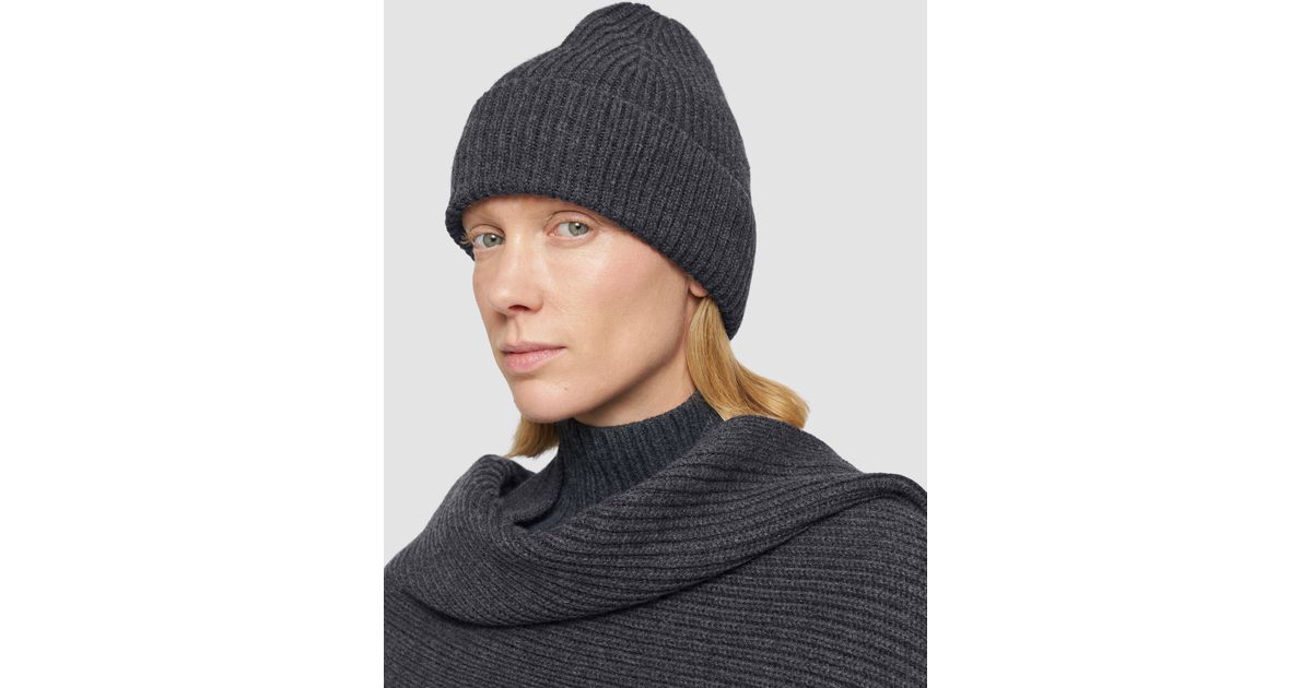 JOSEPH Light Cardigan Stitch Hat in Blue | Lyst