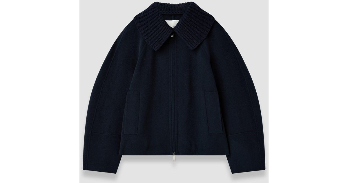 JOSEPH Cooksey Double Face Cashmere Jacket in Blue | Lyst UK
