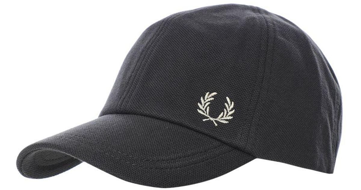 Fred Perry Pique Classic Cap in Grey for Men | Lyst UK