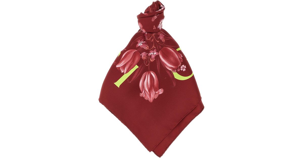 Gucci Carré "Floris" in Rot | Lyst DE