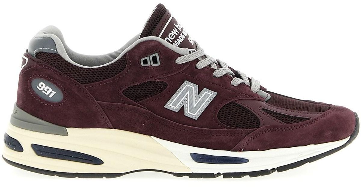 New Balance 'made In Uk 991v2' Sneakers in Purple for Men | Lyst UK
