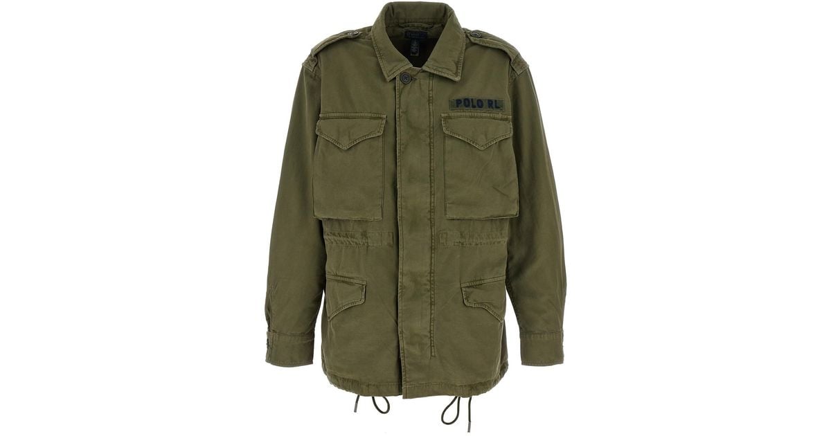 Polo Ralph Lauren Military Jacket in Green | Lyst UK