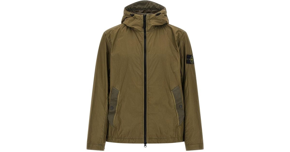 Stone Island '4100001' Jacket in Green for Men | Lyst UK