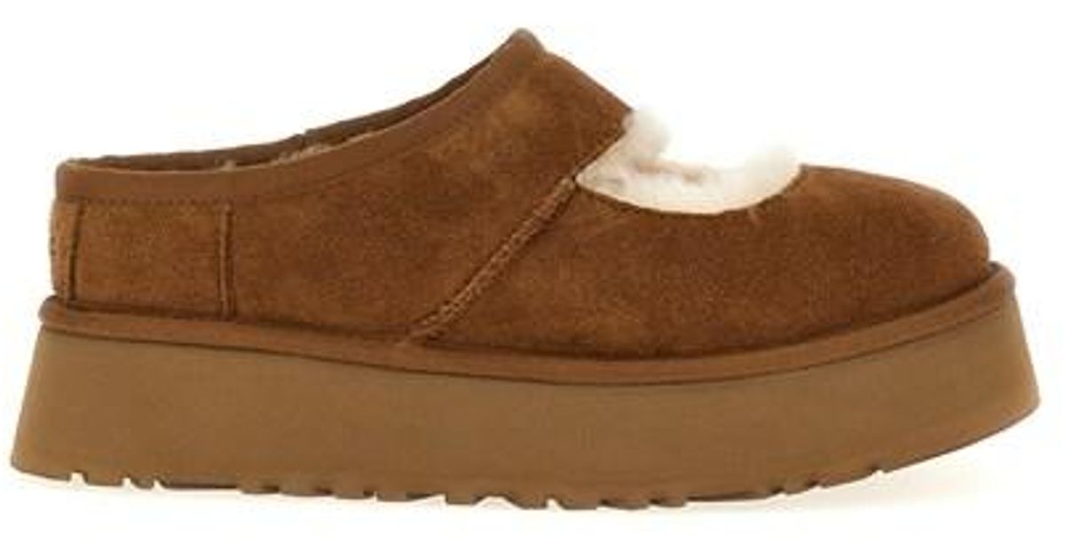 UGG 'bea Mary Jane' Sabots in Brown | Lyst