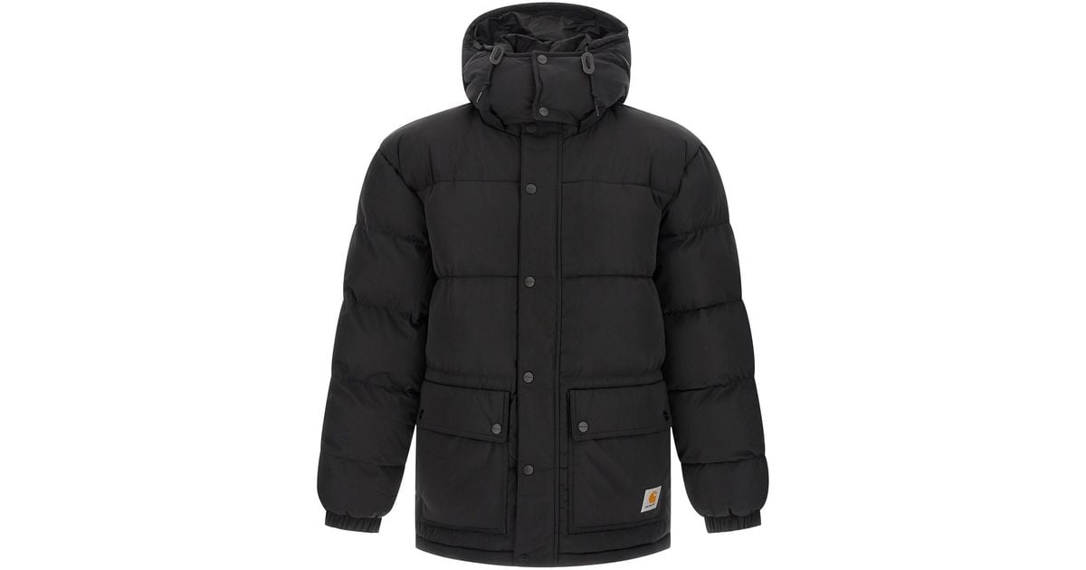 Carhartt 'brent Jacket' Down Jacket in Black for Men | Lyst UK