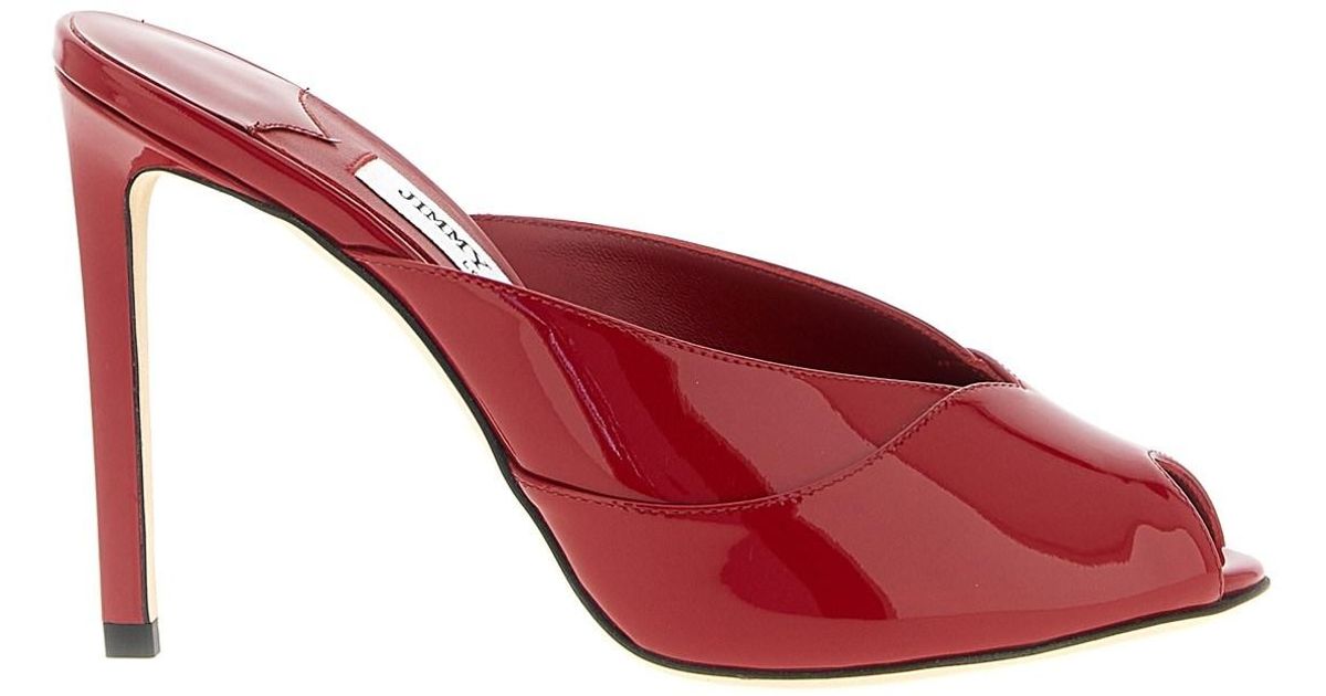 Jimmy Choo 'brigitte' Sabots in Red | Lyst UK