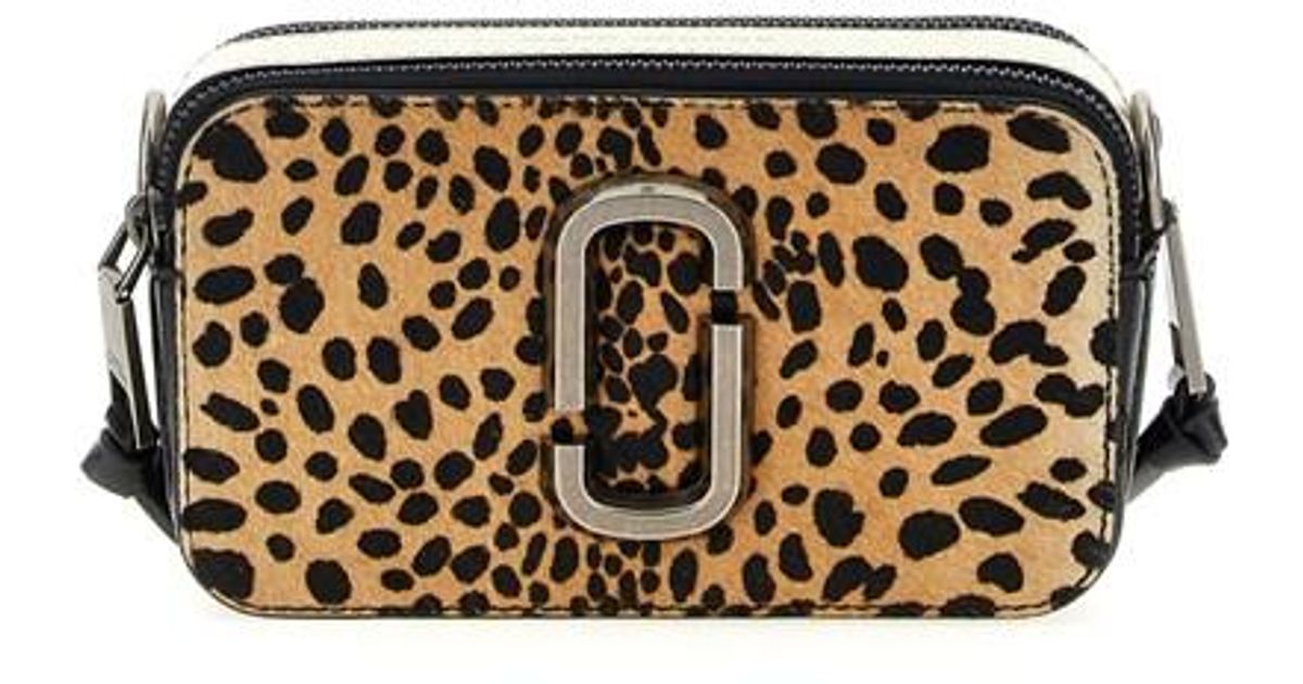 Marc Jacobs 'the Cheetah Snapshot' Crossbody Bag in Gray | Lyst