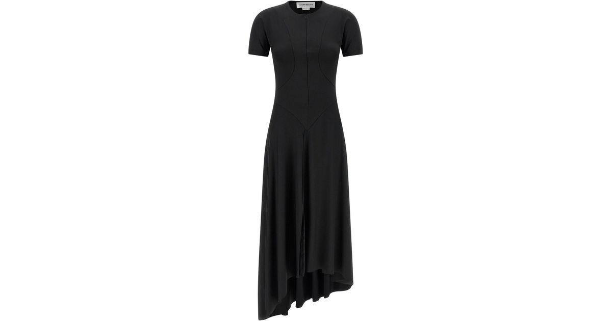 Victoria Beckham 'zipped Front' Dress in Black | Lyst UK