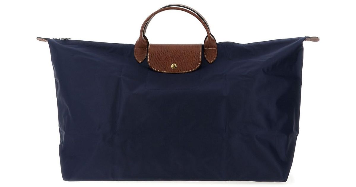 Longchamp 'xl Le Pliage Original' Duffel Bag in Blue | Lyst UK