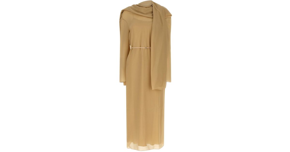 The Row 'amede' Dress in Natural | Lyst UK