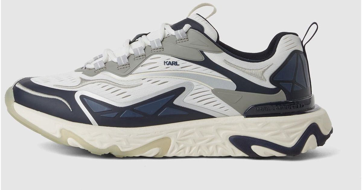 KARL LAGERFELD Blaze Inferno Sneakers in White for Men | Lyst UK