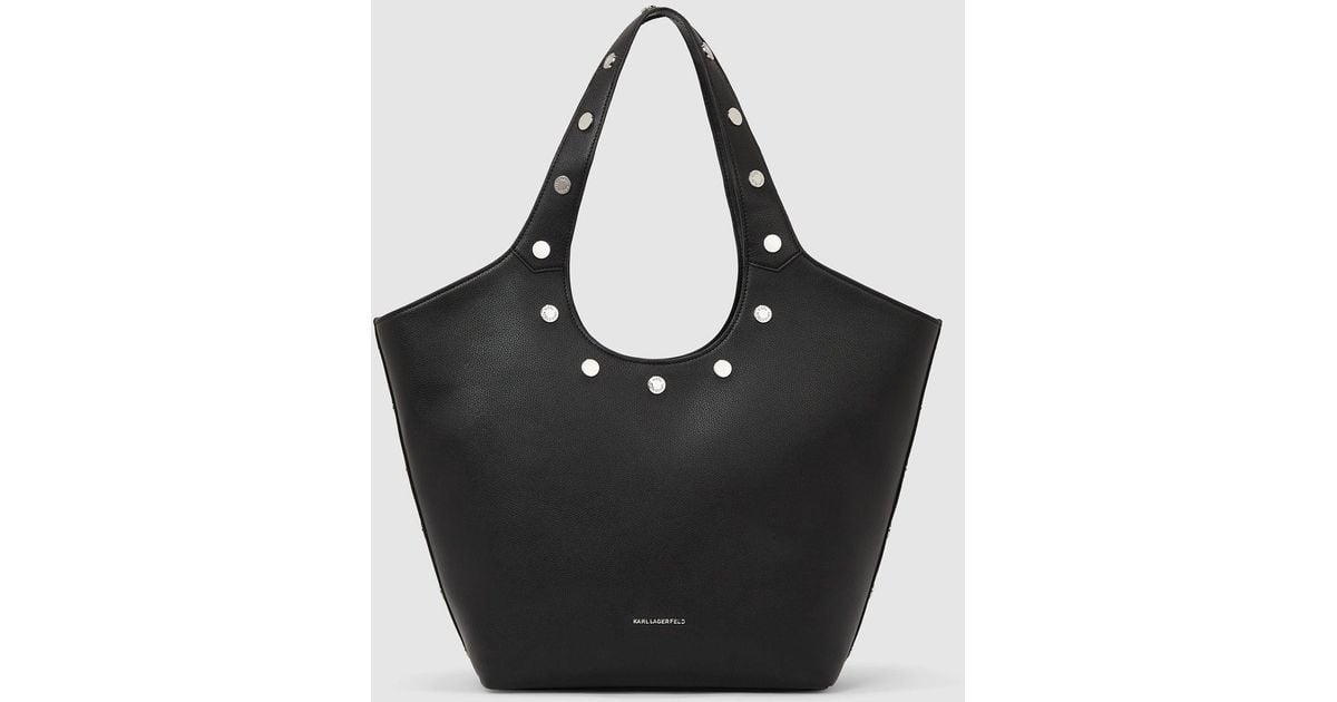 KARL LAGERFELD K/Rocky Marais Medium Tote Bag in Black | Lyst