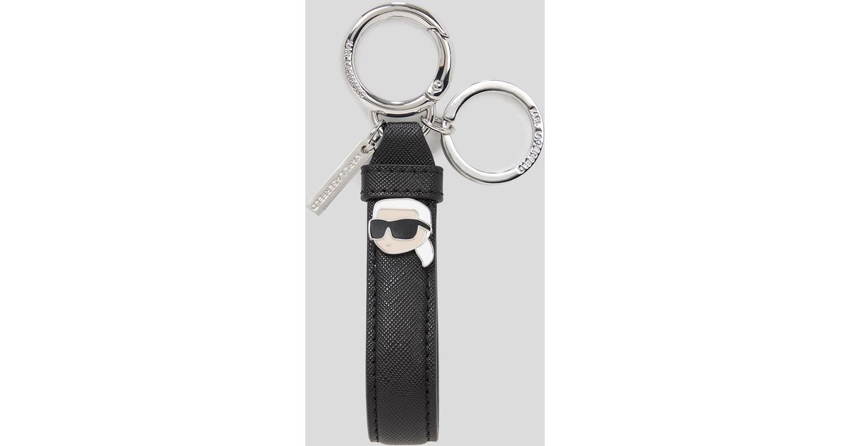 Karl Lagerfeld K/ikonik Loop Keychain in White for Men | Lyst UK