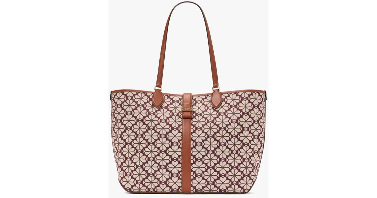 Kate Spade Spade Flower Jacquard Large Open Tote in Pink | Lyst UK