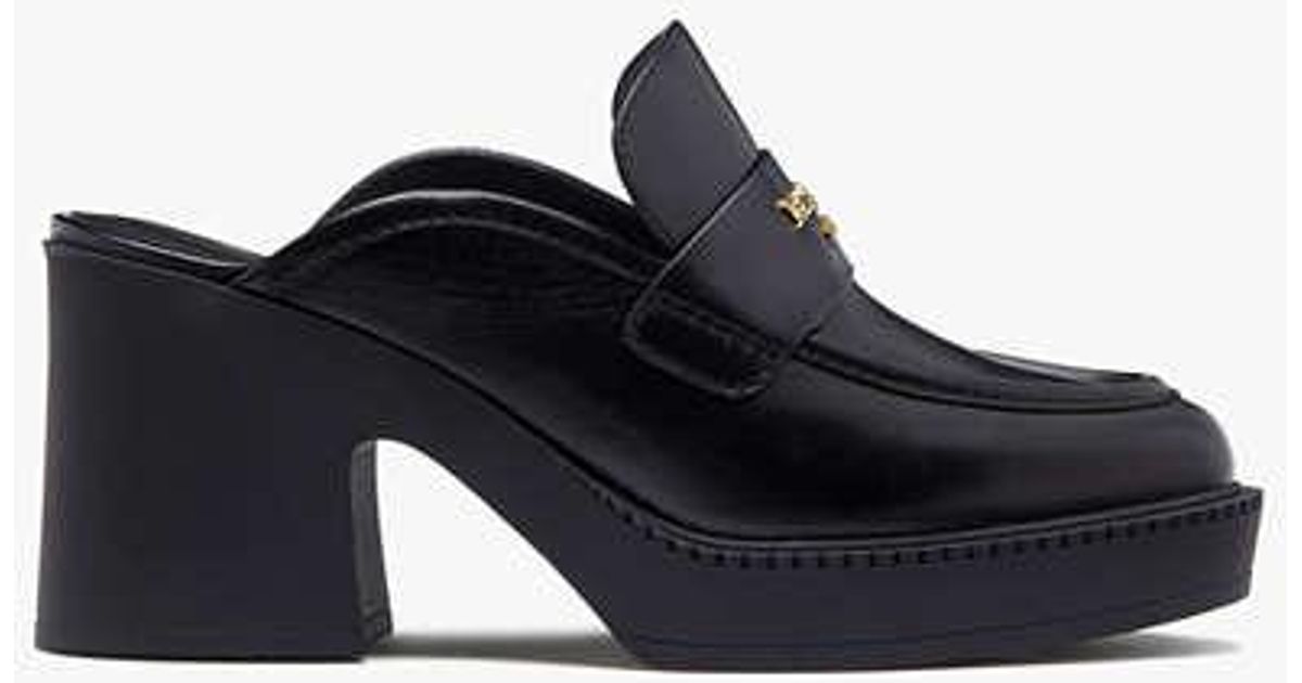 Kate Spade Blake Platform Mule Loafers in Black | Lyst