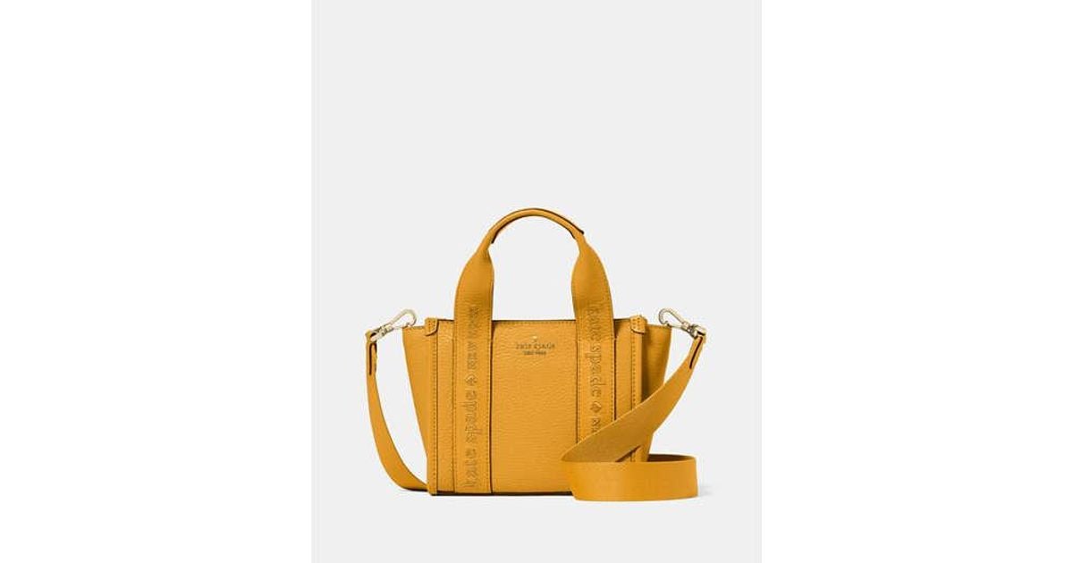 Kate Spade Kip Leather Mini Tote in Black | Lyst