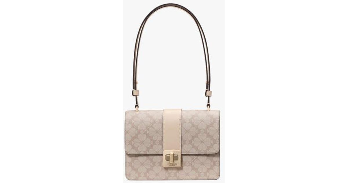 Kate Spade Flower Small Flap Shoulder Bag, Dark in Black | Lyst