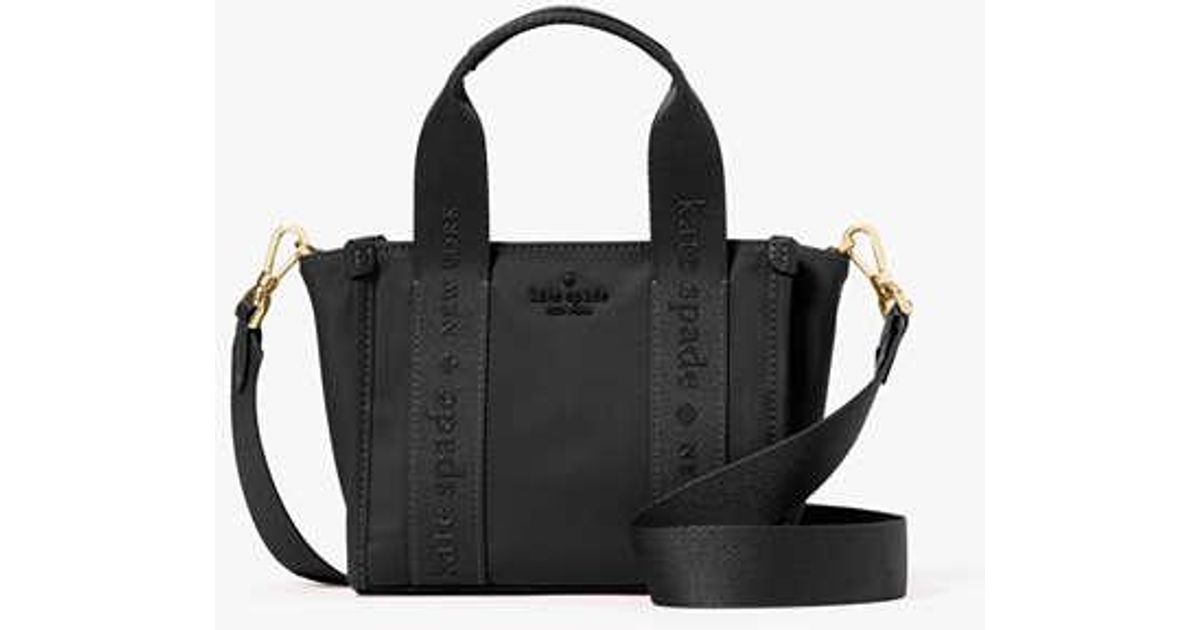 Kate Spade Kip Nylon Mini Tote in Black | Lyst