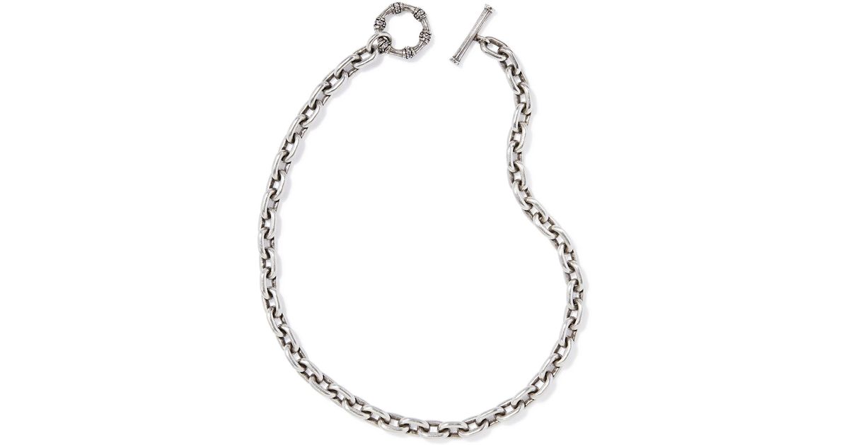 Kendra Scott Maura Vintage Silver Chain Necklace in Metallic | Lyst